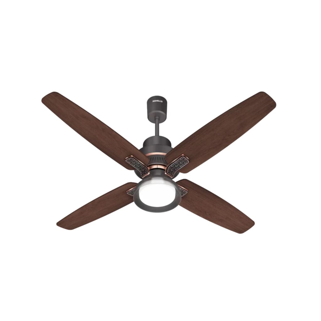 52 ALBUS BLDC UL (SMOKE BROWN WOOD) | Avtaar Electric Hub Pvt. Ltd